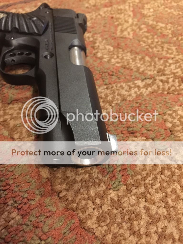 Picture of Cone barrel flush cut and reverse crown? | 1911Forum